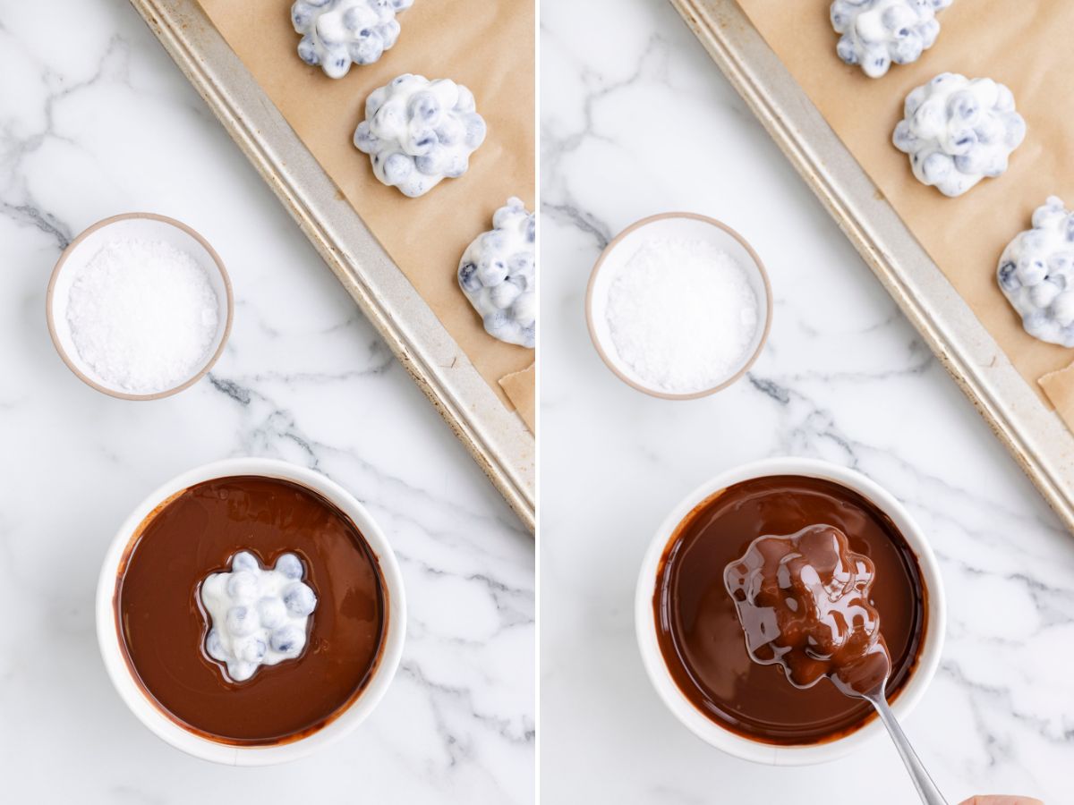 Chocolate Covered Blueberry Clusters (With Greek Yogurt) - Together as ...