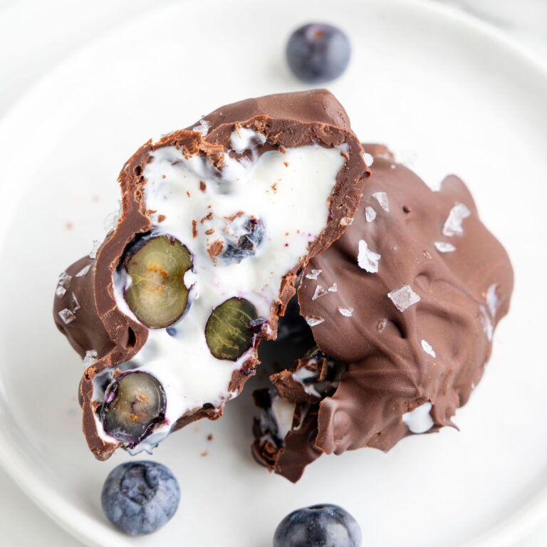 Chocolate Covered Blueberry Clusters (With Greek Yogurt) - Together as ...