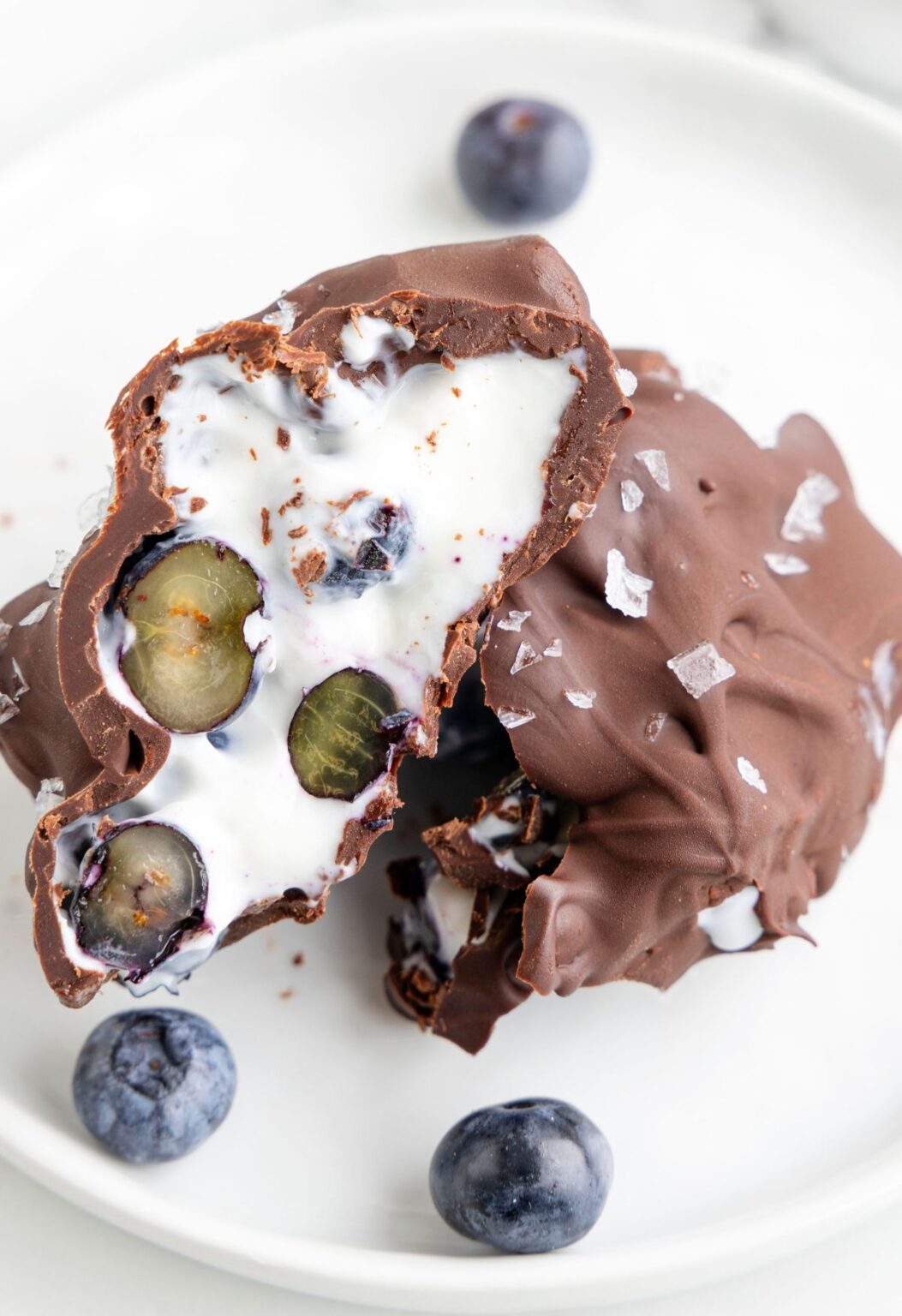 Chocolate Covered Blueberry Clusters (With Greek Yogurt) - Together as ...