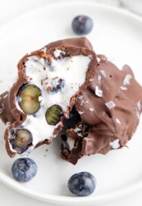 Chocolate Covered Blueberry Clusters (With Greek Yogurt) - Together as ...