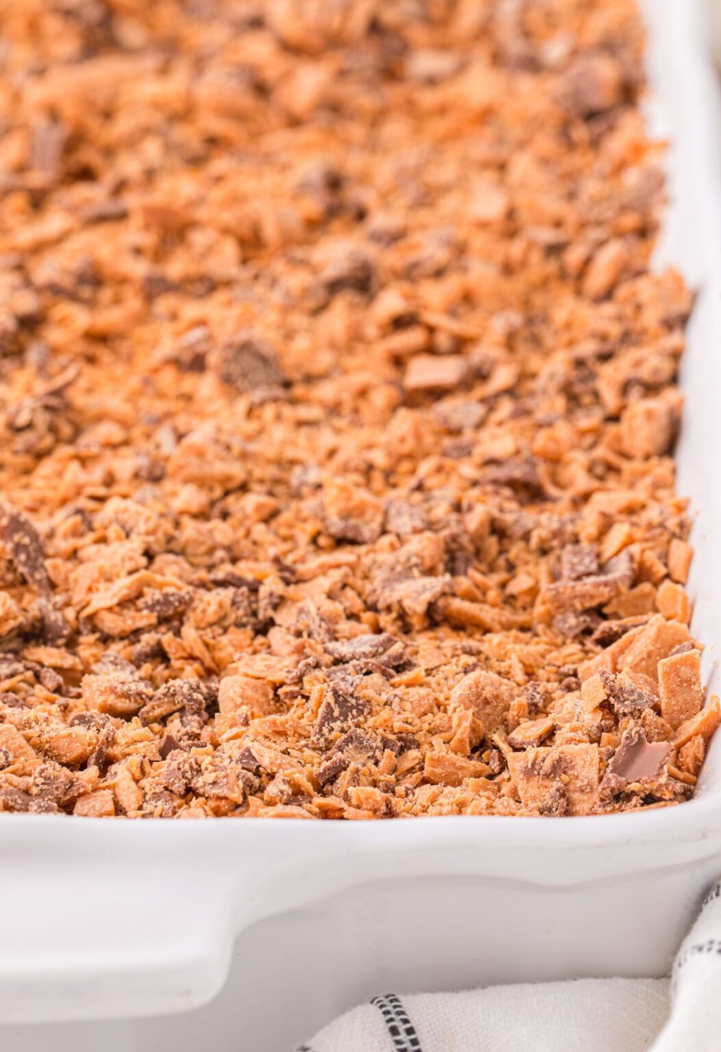 Easy Butterfinger Poke Cake - Together as Family