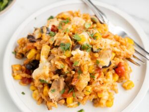 Cheesy Chicken Taco Rice (One Pot Recipe) - Together as Family