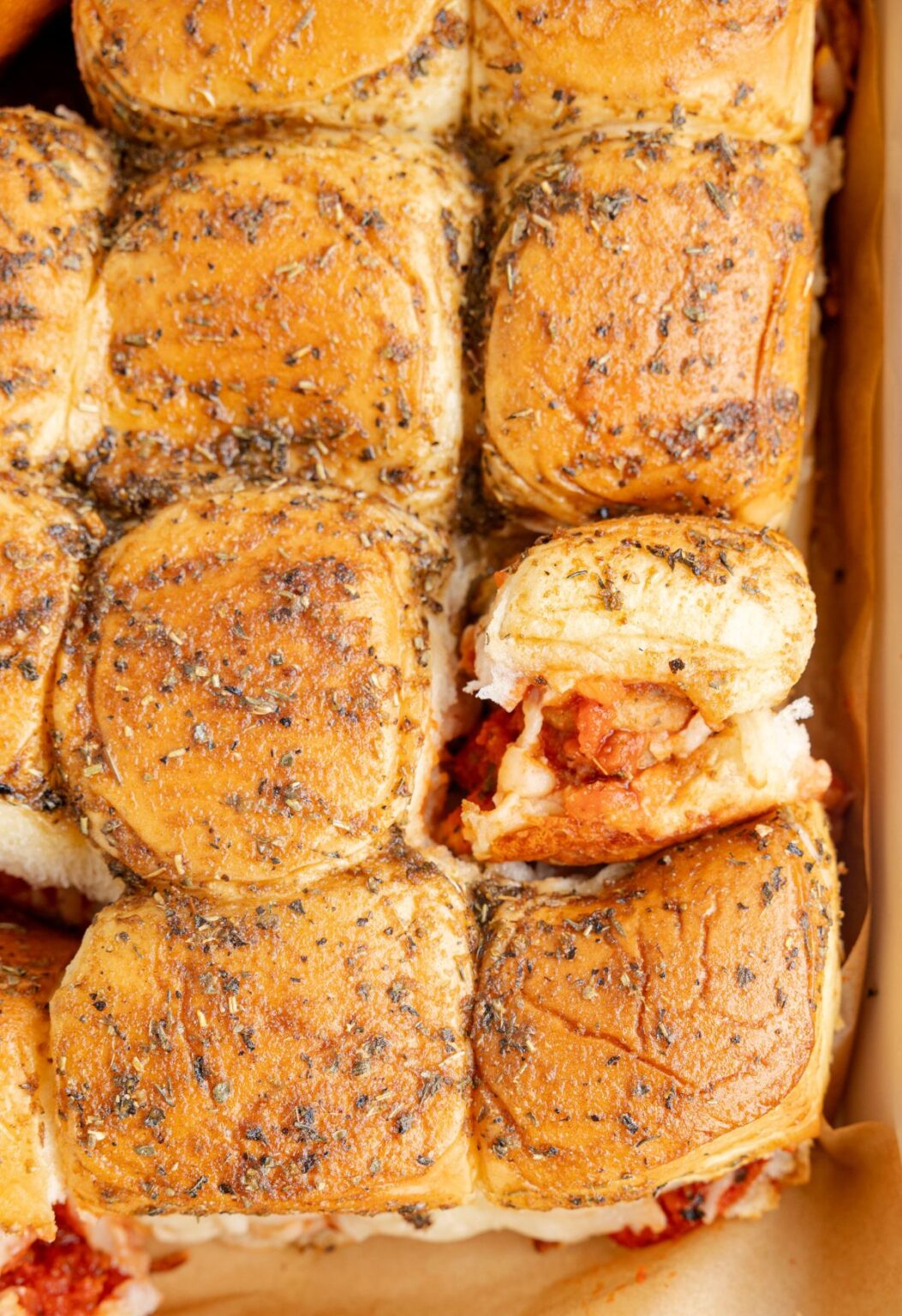 Hawaiian Roll Meatball Sliders - Together as Family