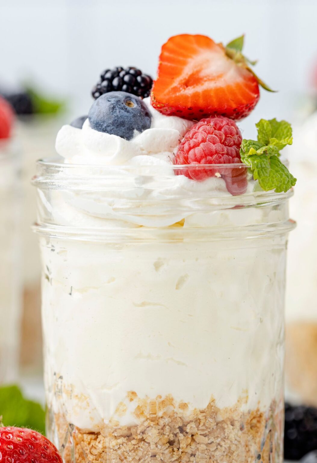 Easy Homemade Cheesecake In a Jar (No Bake Cheesecakes) - Together as ...