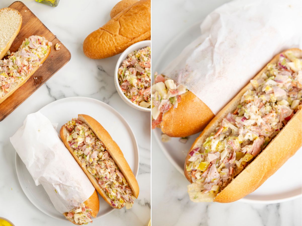 TikTok Viral Chopped Italian Sub Sandwich Recipe - Together as Family