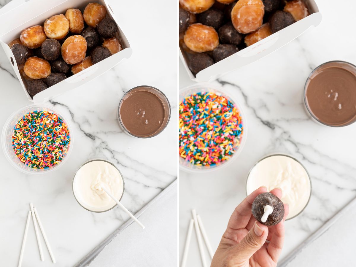 How To Make Donut Cake Pops (or Donut Hole Truffles) - Together as Family