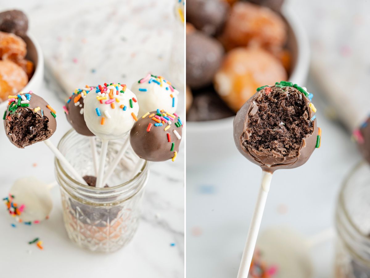 How To Make Donut Cake Pops (or Donut Hole Truffles) - Together as Family