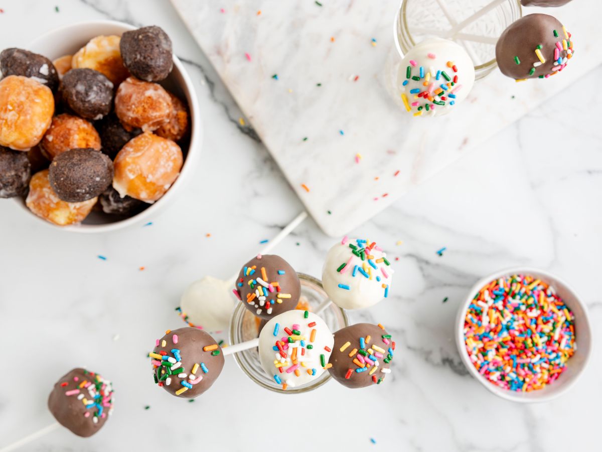 How To Make Donut Cake Pops (or Donut Hole Truffles) - Together as Family