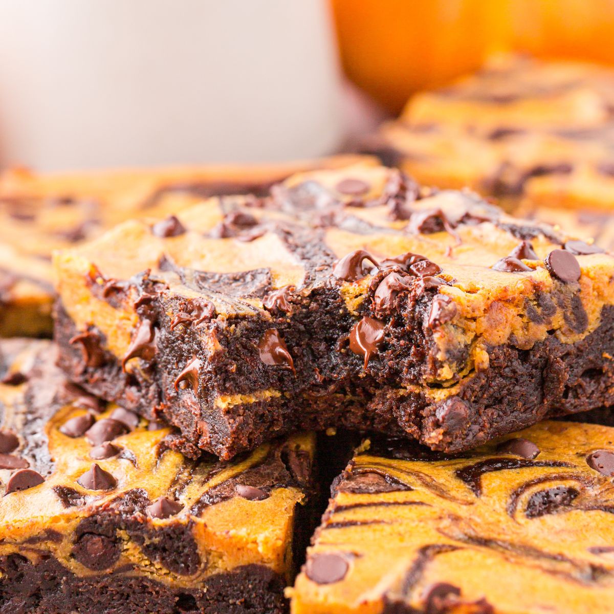 Easy Pumpkin Cheesecake Brownies (Fall Dessert Recipe) - Together as Family