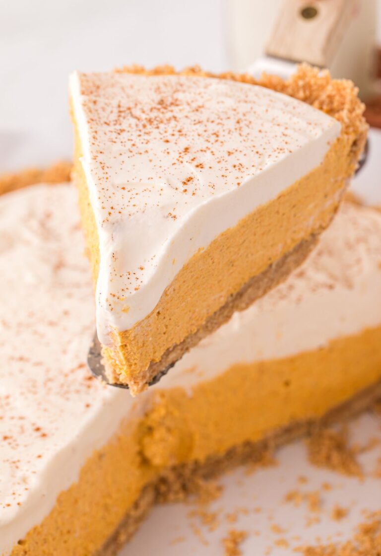 Easy Pumpkin Mousse Pie (No Bake Fall Dessert Recipe) - Together as Family