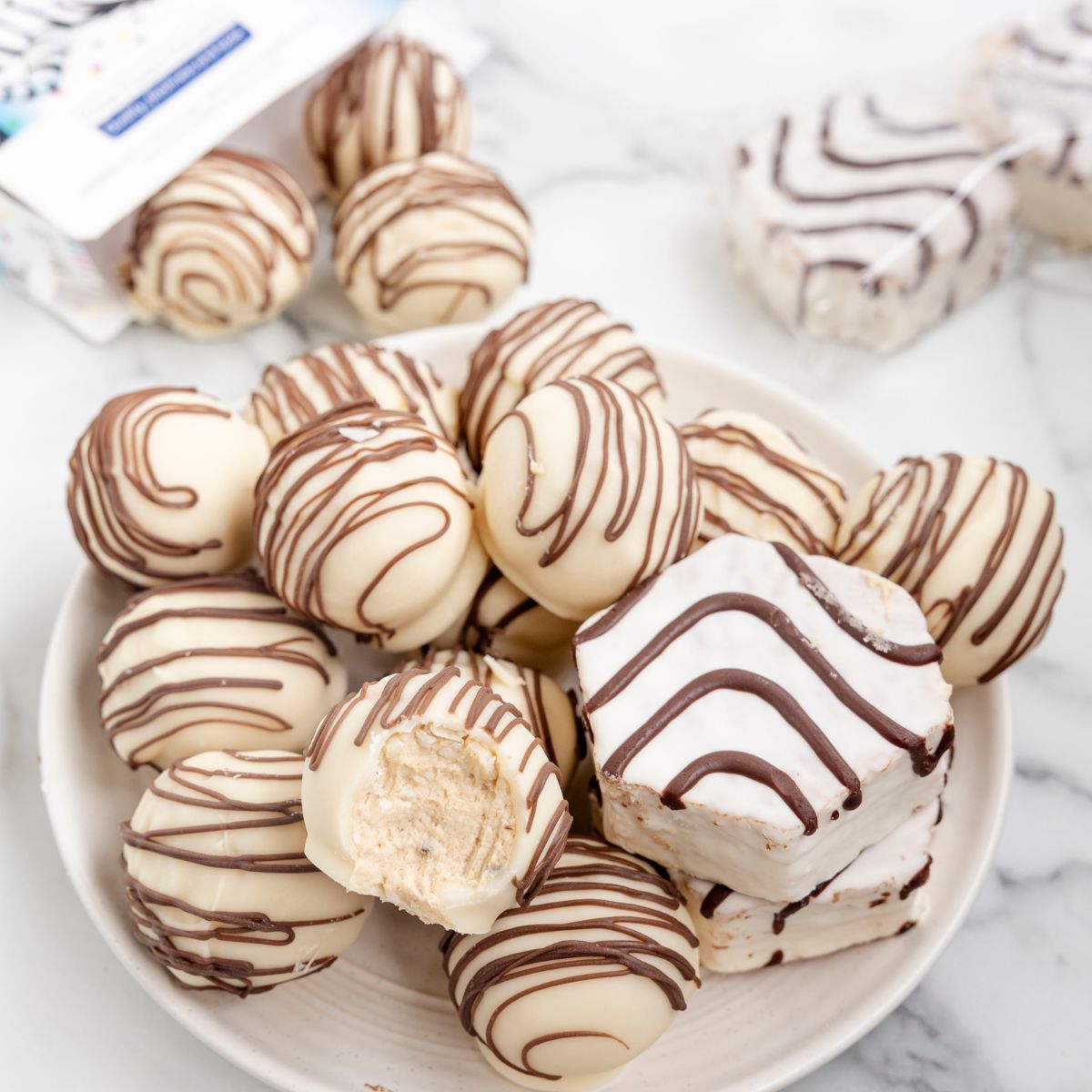 Zebra Cake Balls - Together as Family