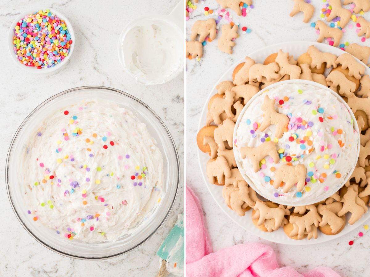 Easy Funfetti Dip Recipe (Dunkaroo Cake Batter Dip) - Together as Family