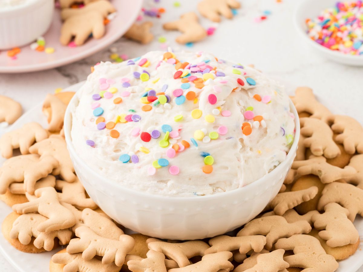 Easy Funfetti Dip Recipe (Dunkaroo Cake Batter Dip) - Together as Family