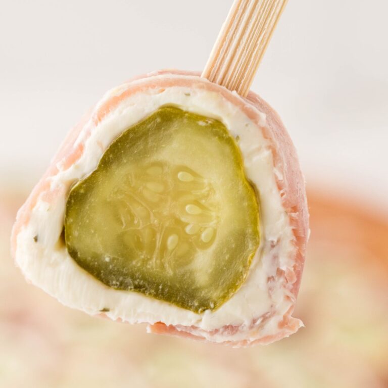 Ham and Pickle Roll Ups with Cream Cheese (Easy Appetizer) - Together ...