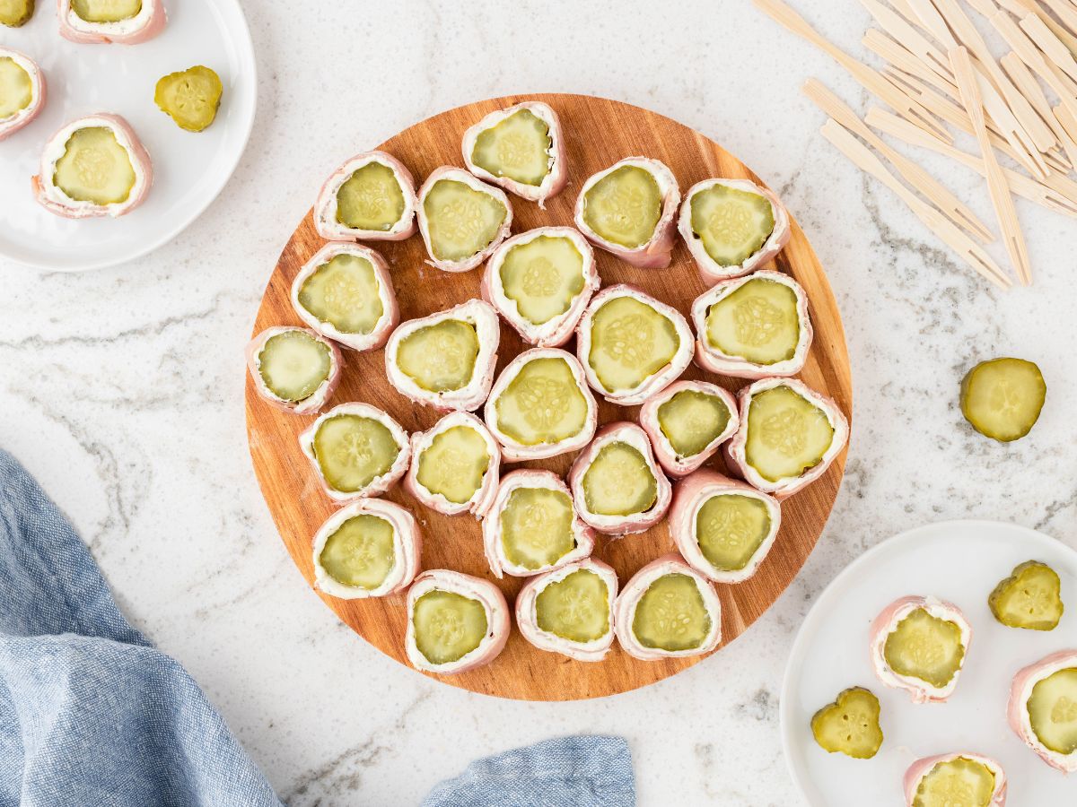 Ham and Pickle Roll Ups with Cream Cheese (Easy Appetizer) - Together ...