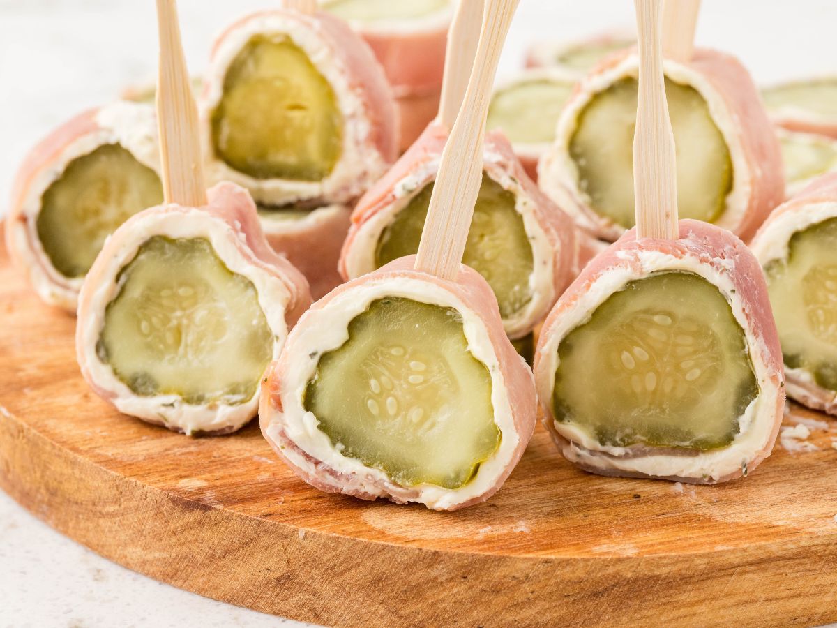Ham and Pickle Roll Ups with Cream Cheese (Easy Appetizer) - Together ...