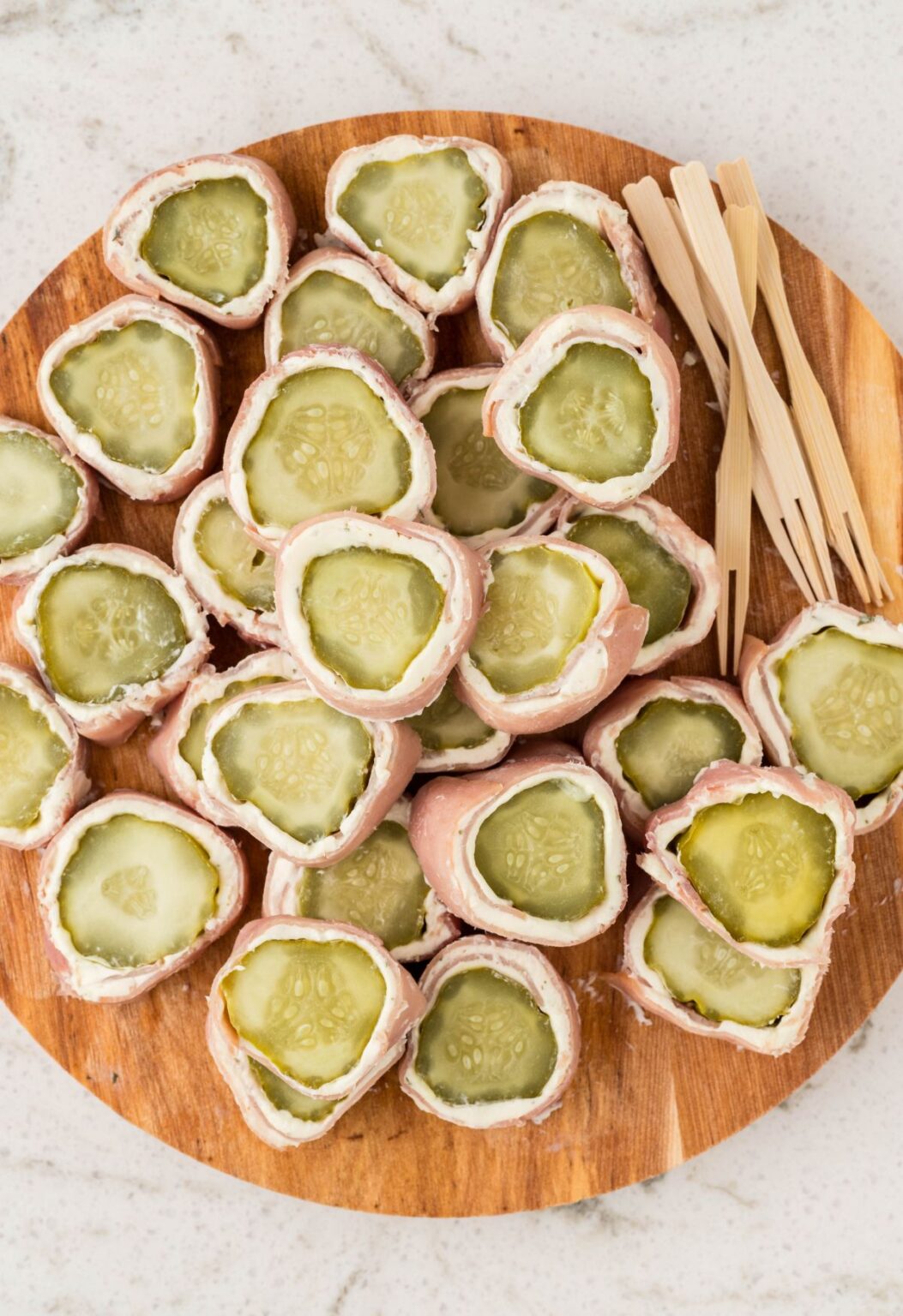 Ham and Pickle Roll Ups with Cream Cheese (Easy Appetizer) - Together ...