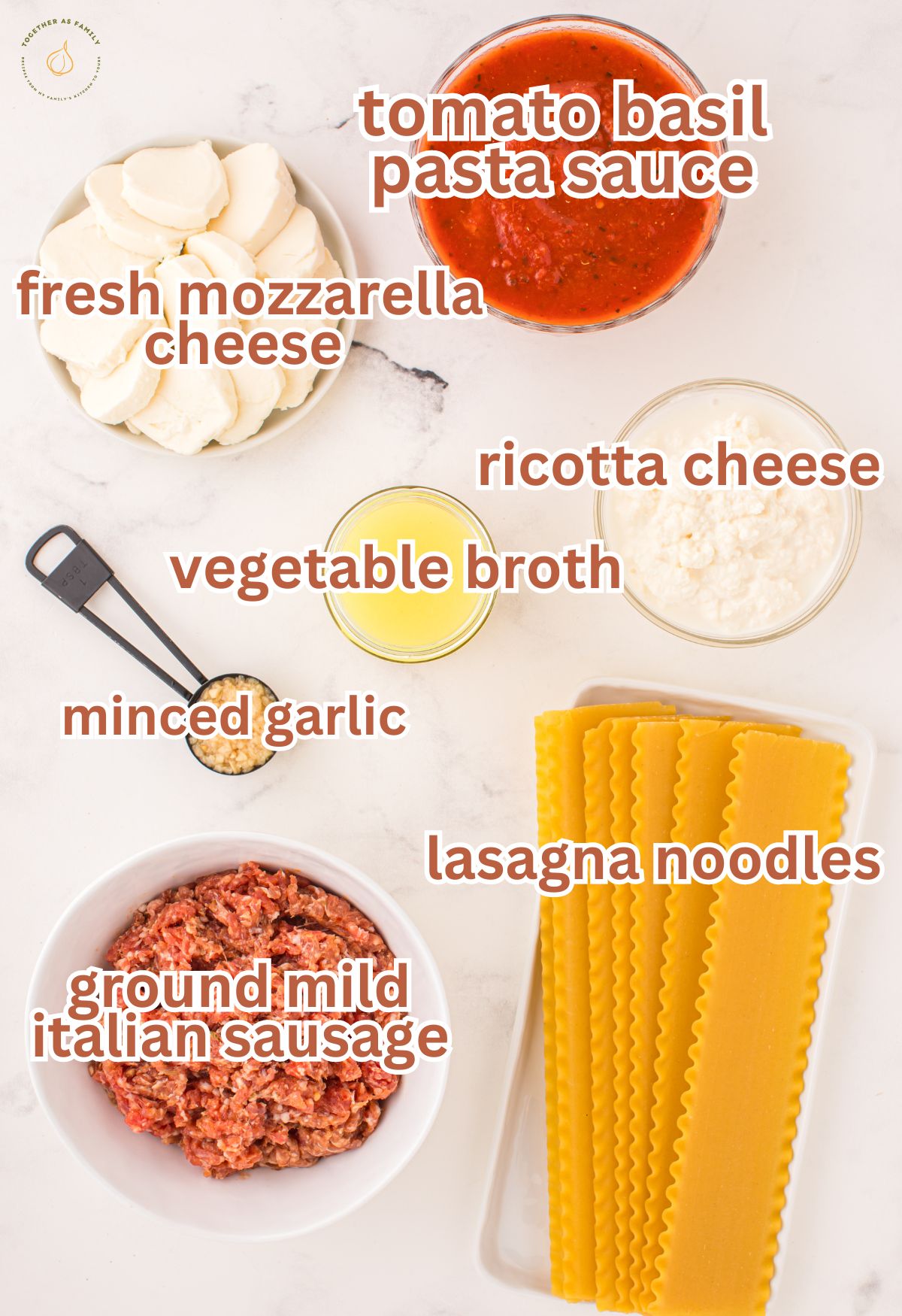 Skillet Lasagna (One Pot Stove Top Lasagna) - Together as Family