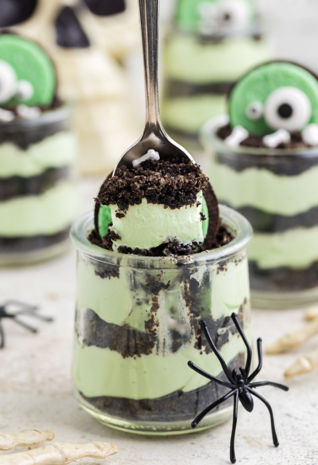 Zombie Dirt Pudding Cups - Together as Family