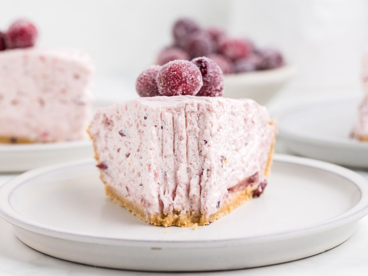 Easy No Bake Cranberry Fluff Pie - Together as Family