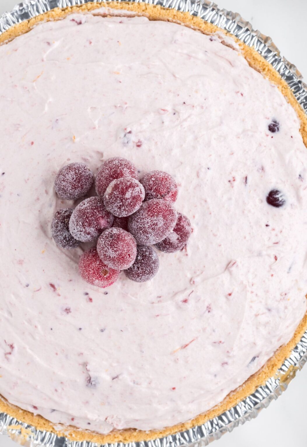 Easy No Bake Cranberry Fluff Pie - Together as Family