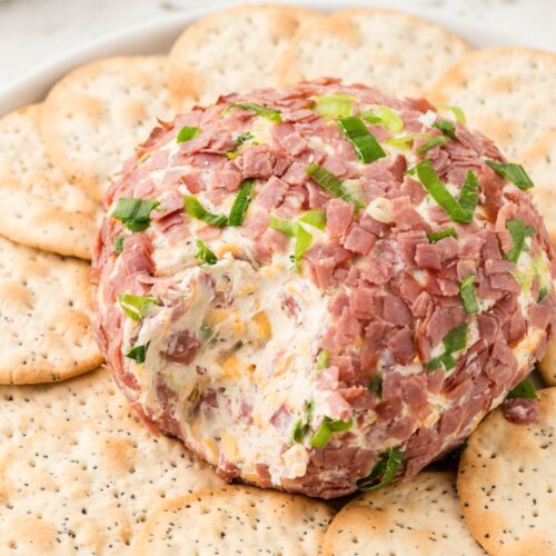 Dried Beef Cheese Ball (Chipped Beef Cheeseball) - Together as Family