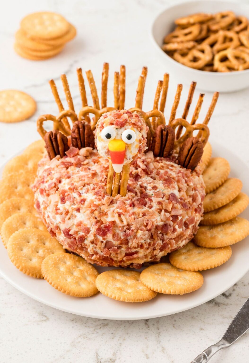 Turkey Cheese Ball Thanksgiving Appetizer Recipe - Together as Family