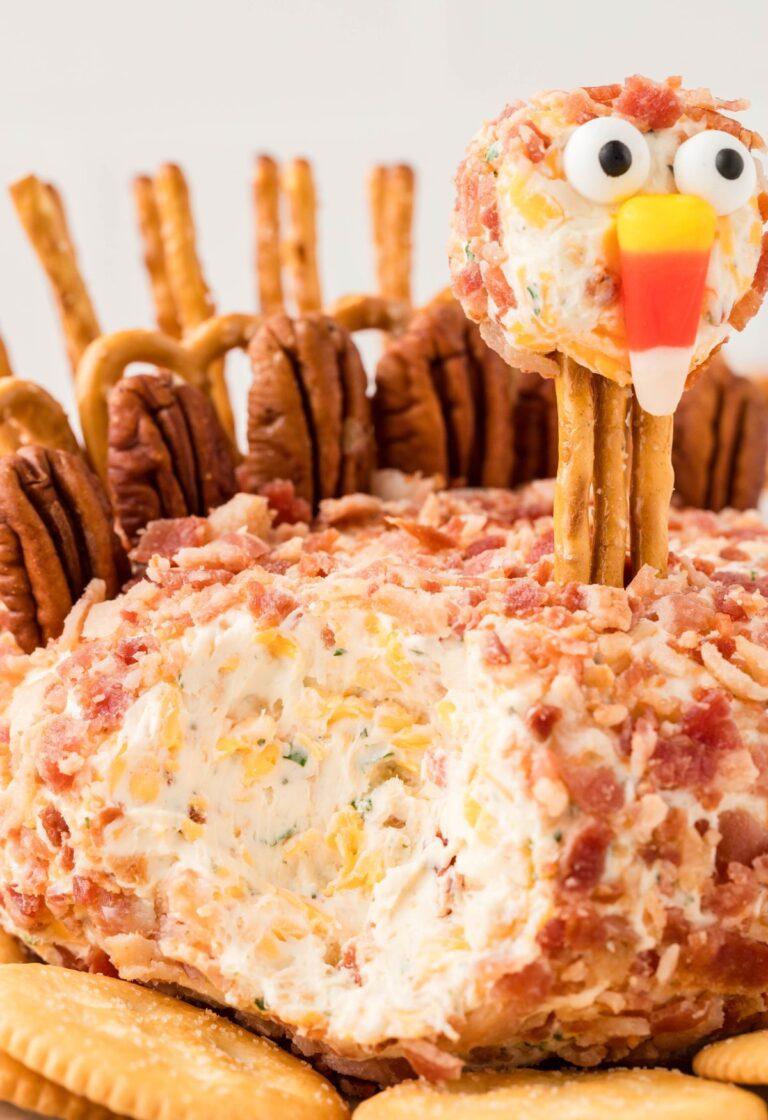 Turkey Cheese Ball Thanksgiving Appetizer Recipe - Together as Family