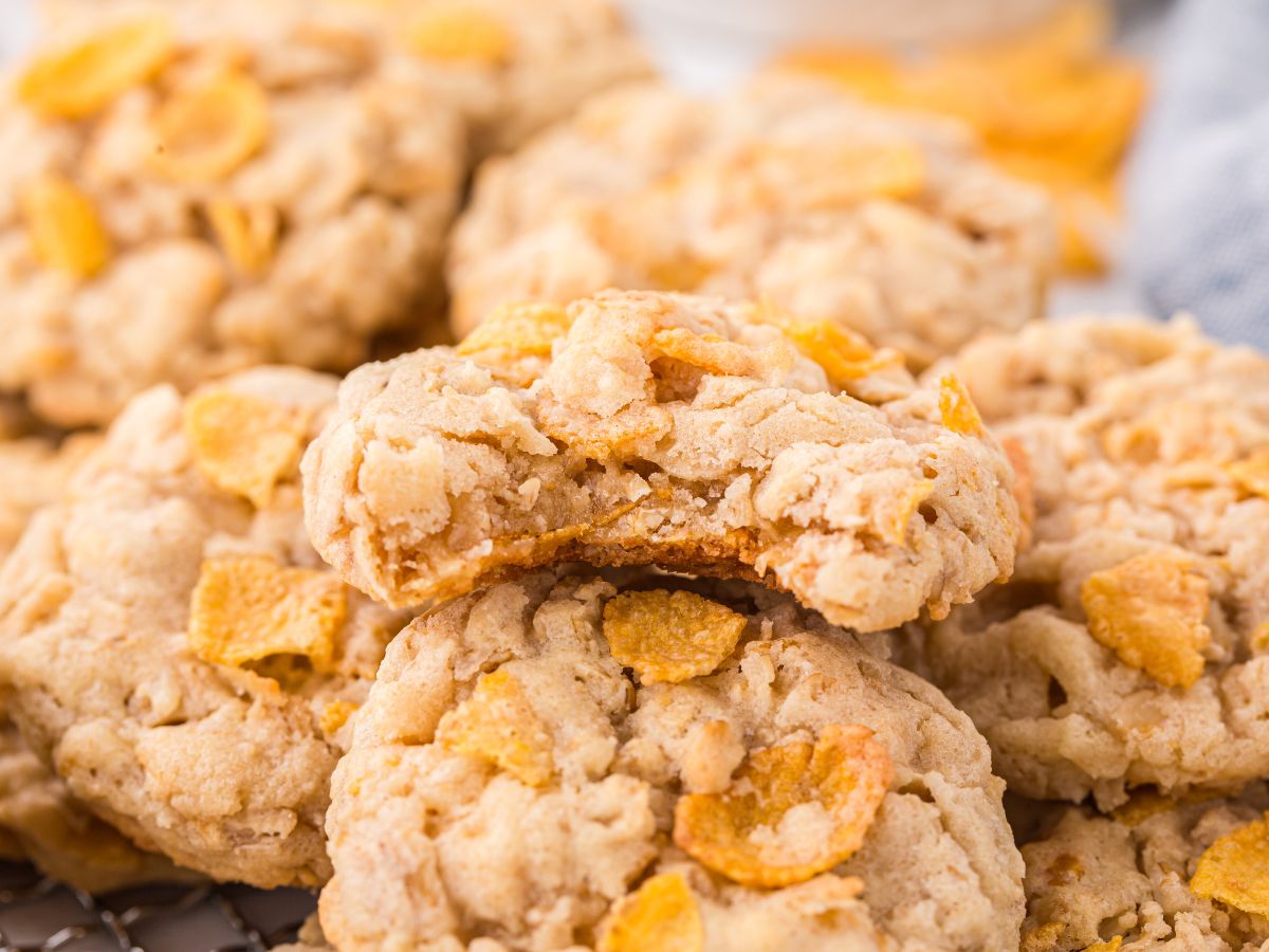 Best Easy Chewy Cornflake Cookies - Together as Family