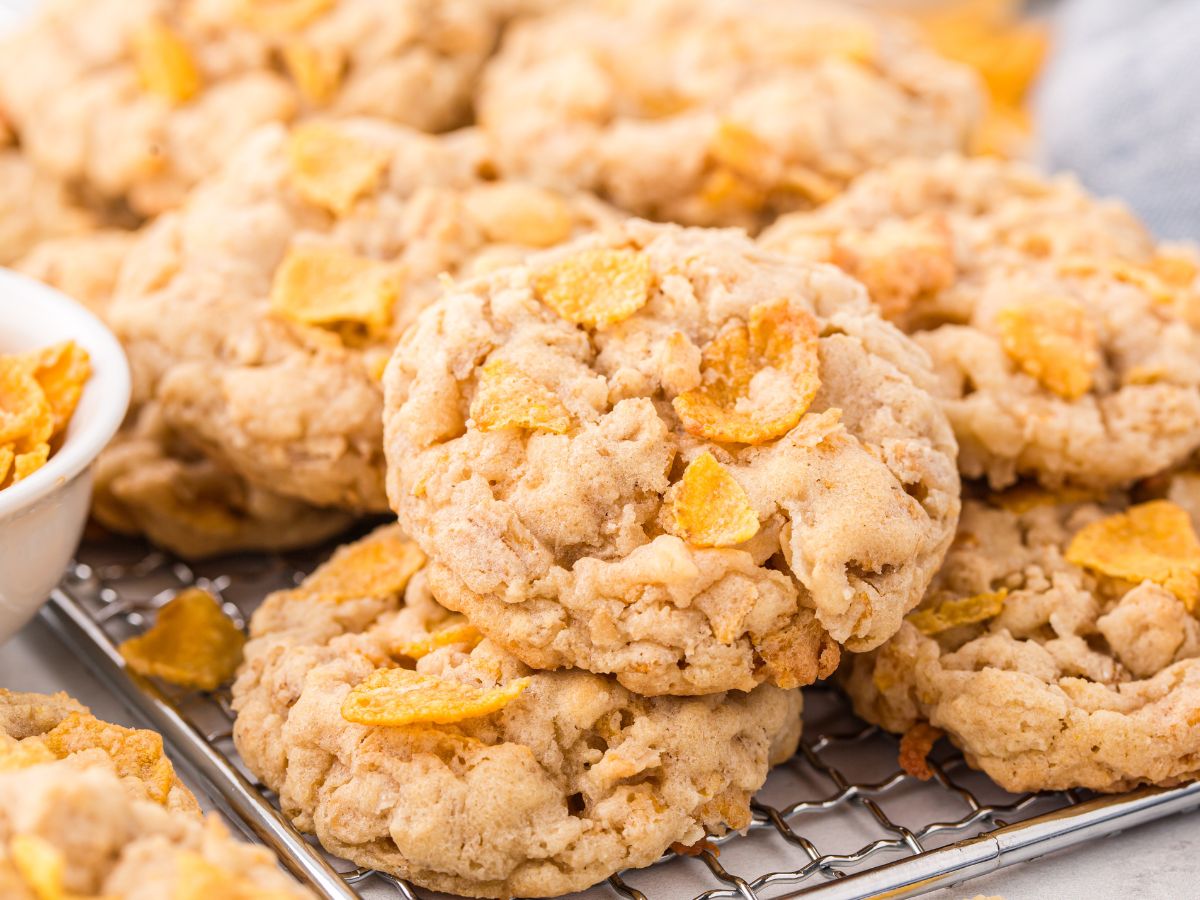 Best Easy Chewy Cornflake Cookies - Together as Family