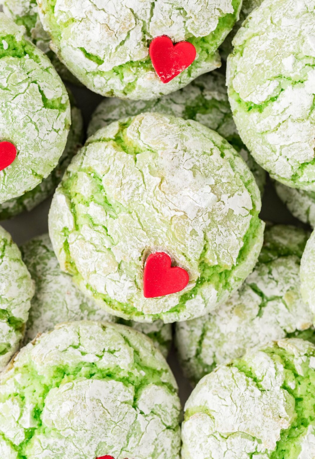 Easy Grinch Cookies (Made With A Cake Mix) - Together as Family