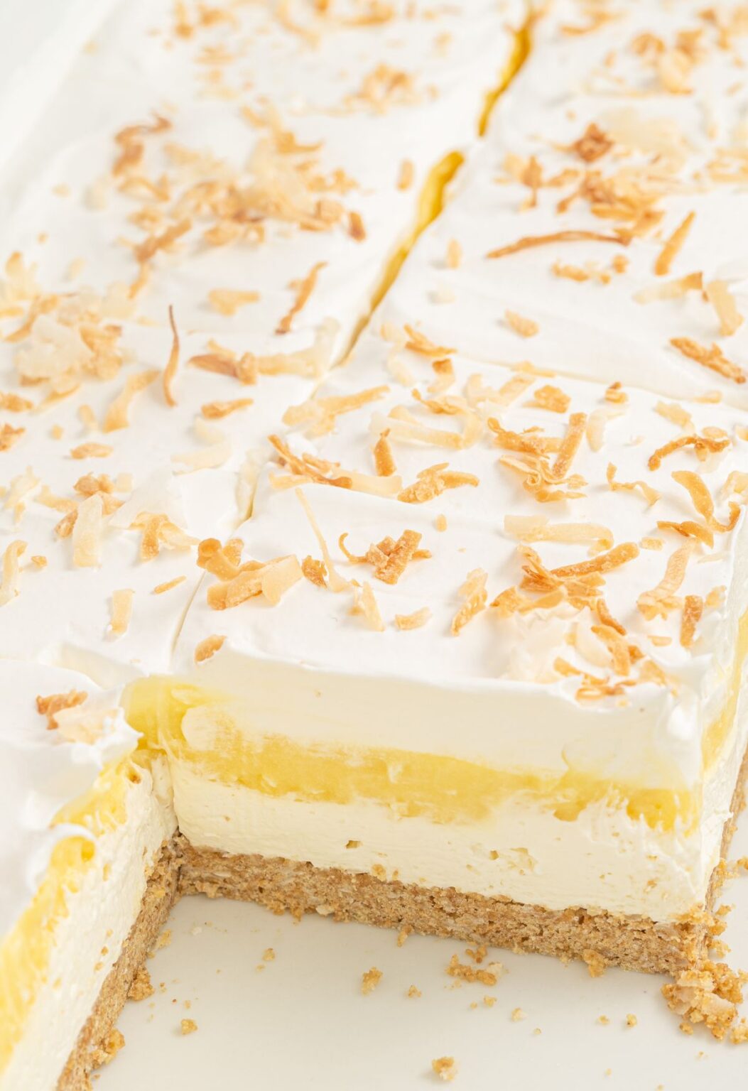 No-Bake Coconut Cream Lush Dessert - Together as Family