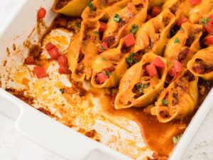 Cheesy Taco Stuffed Shells Pasta Recipe - Together as Family