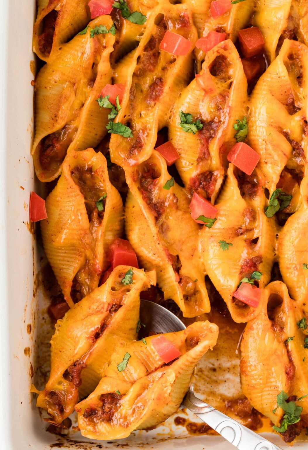 Cheesy Taco Stuffed Shells Pasta Recipe - Together as Family