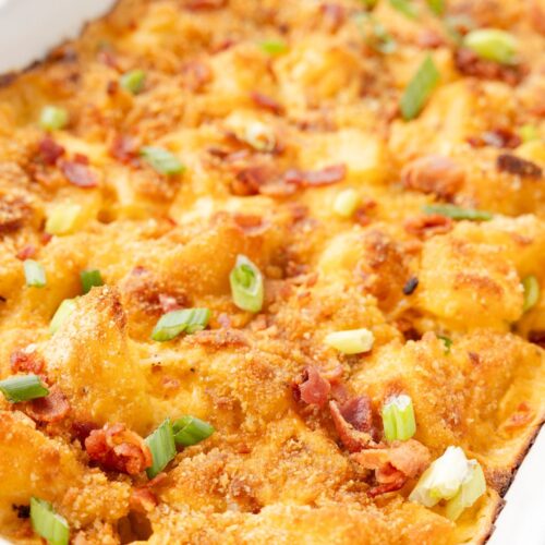 Cheesy Potato Bacon Casserole (Oven Baked Loaded Potatoes) - Together ...