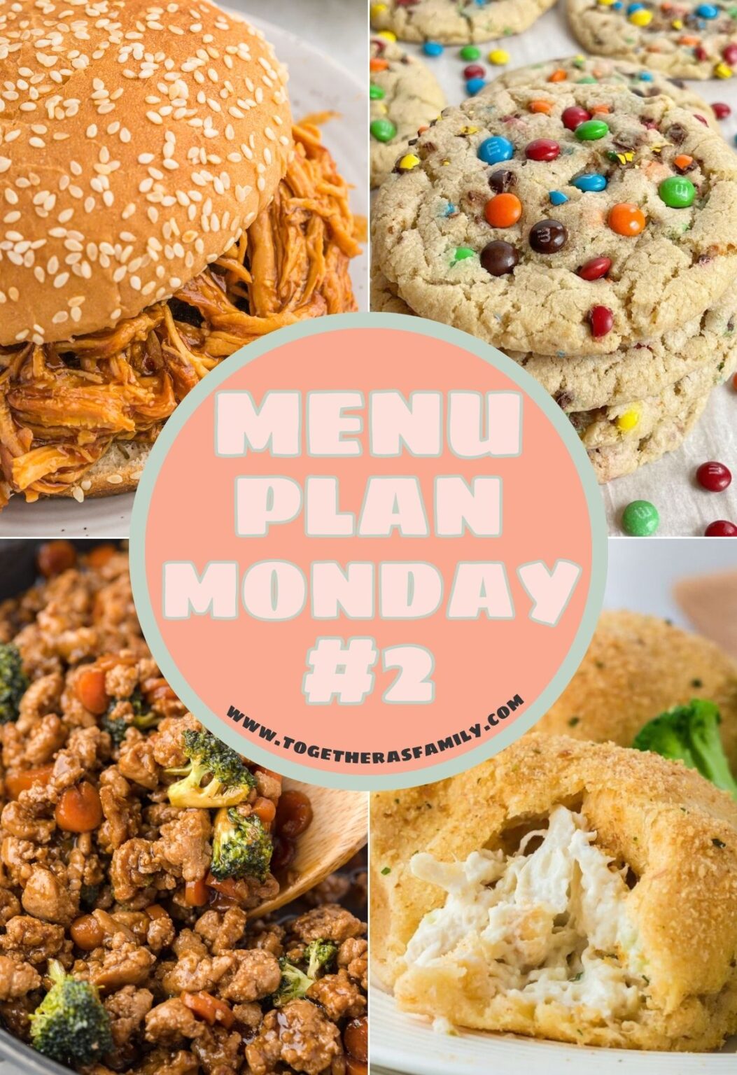 Menu Plan Monday #2 - Together as Family