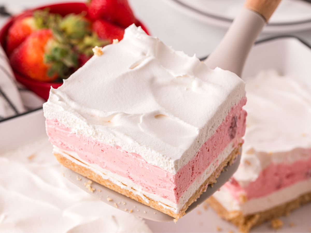 No Bake Strawberry Lush - Together as Family