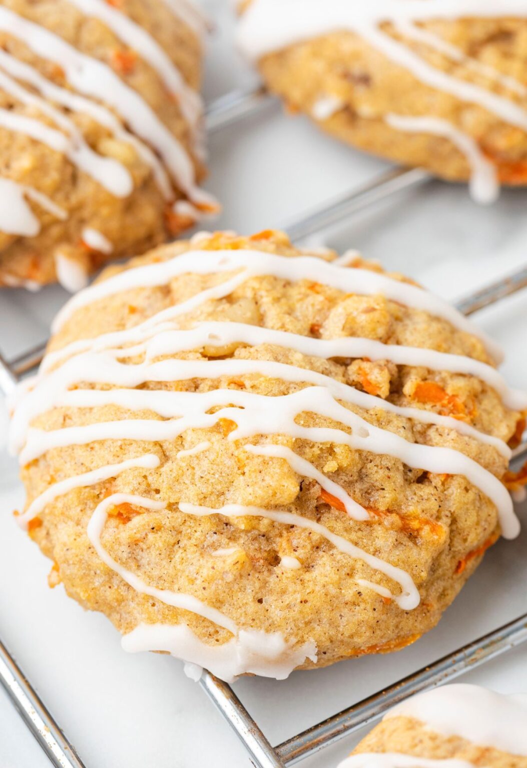 BEST Glazed Carrot Cake Cookies Recipe - Together as Family