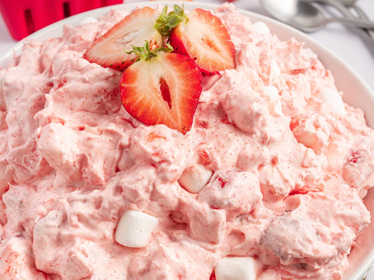 Strawberry Jello Fluff - Together as Family