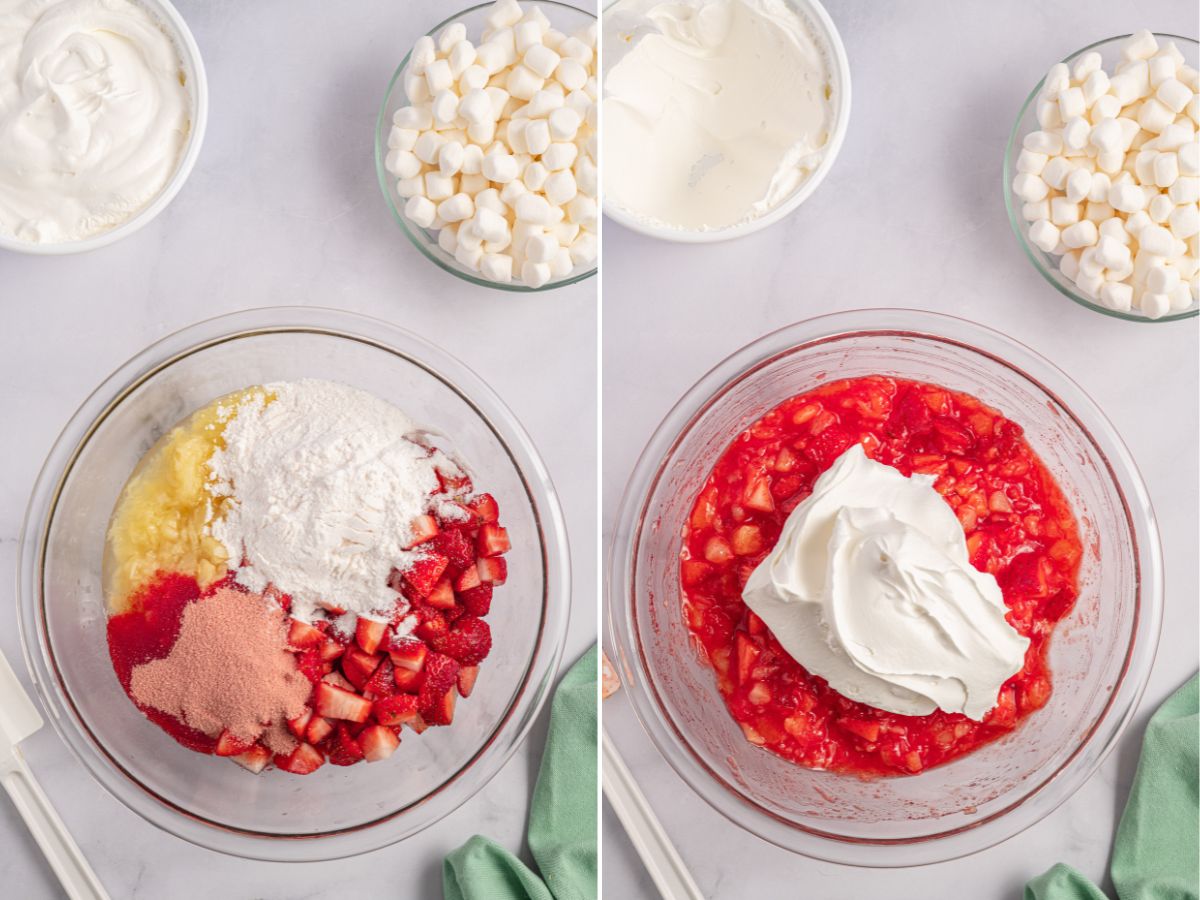 Strawberry Jello Fluff - Together as Family