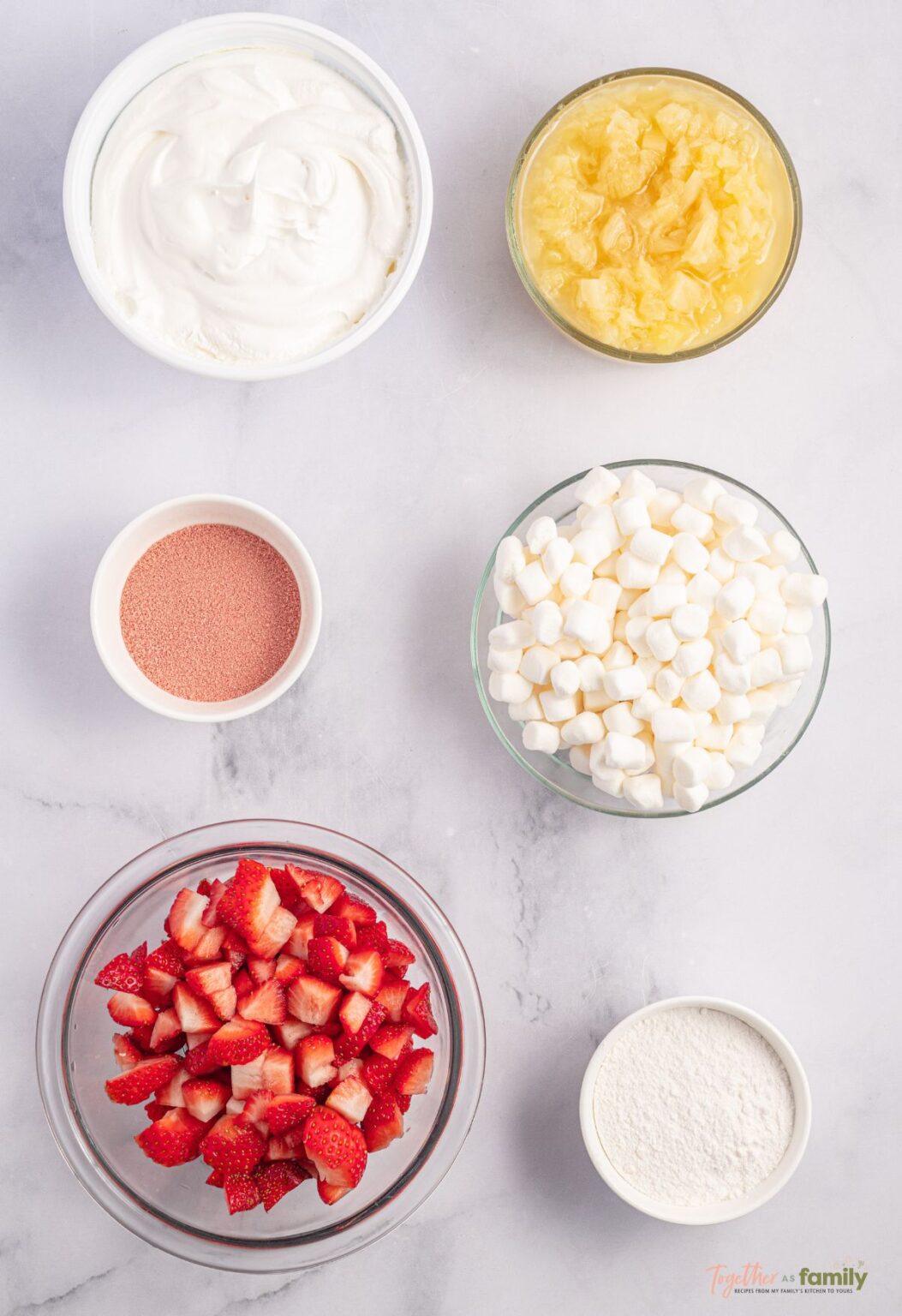 Strawberry Jello Fluff - Together as Family