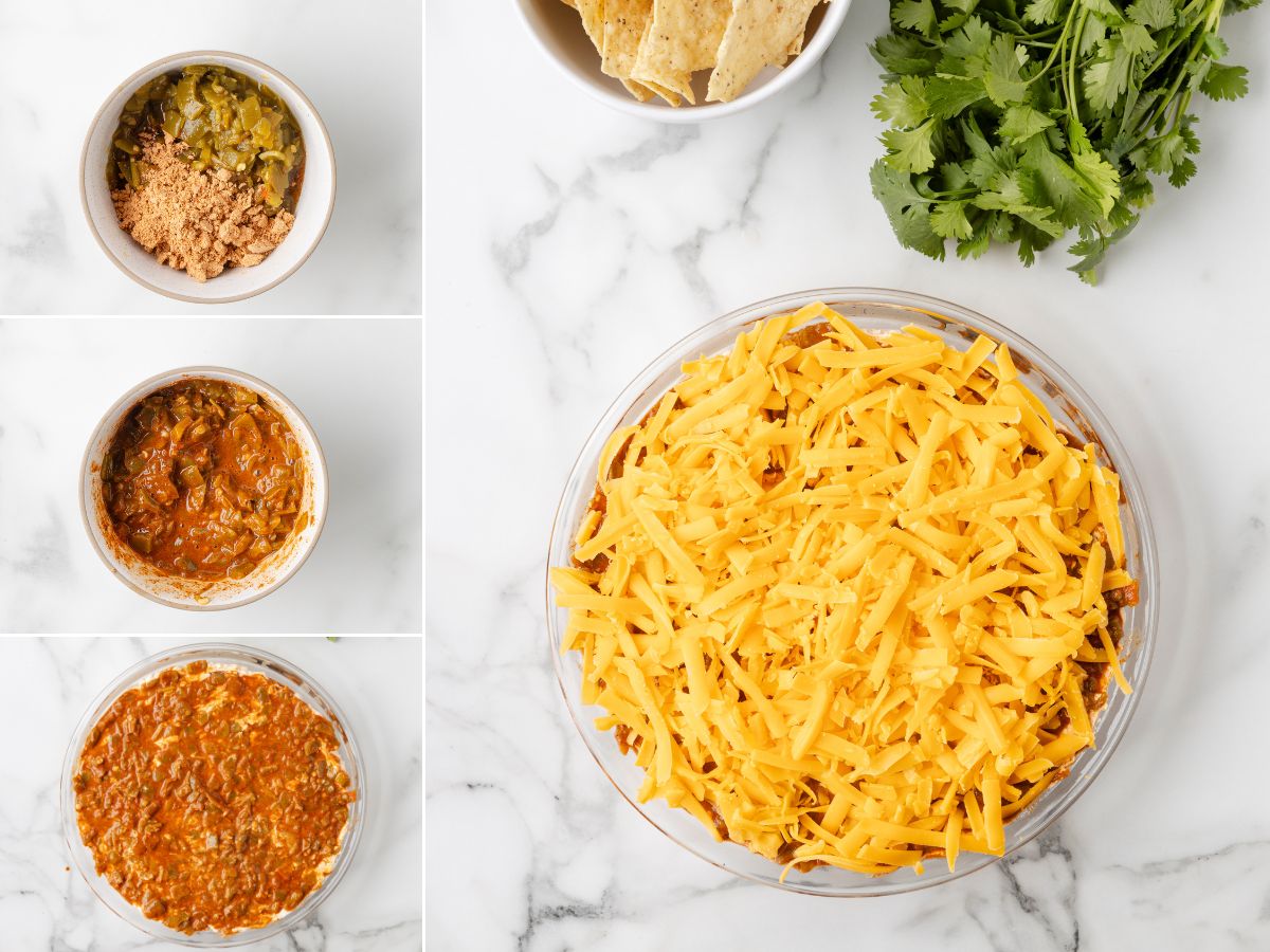 Texas Trash Dip (Cheesy Warm Bean Dip) - Together as Family
