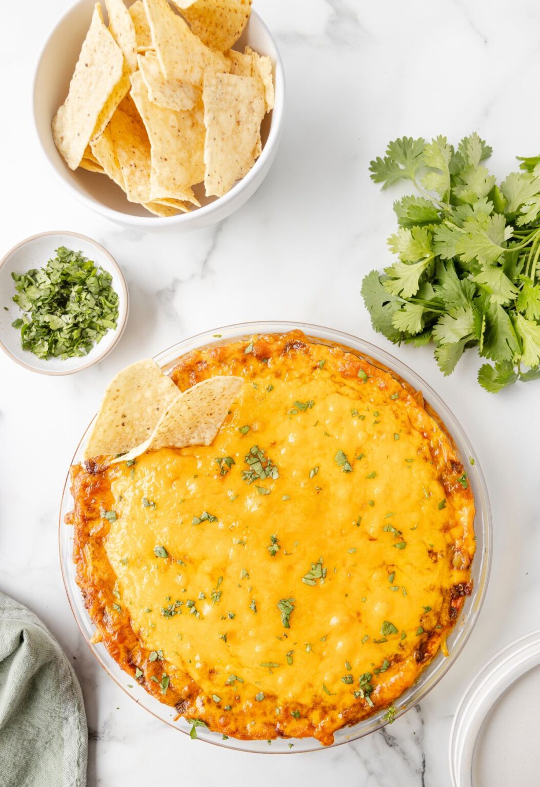 Texas Trash Dip (Cheesy Warm Bean Dip) - Together as Family