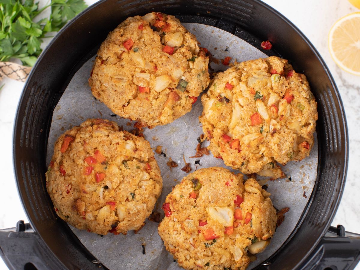 Air Fryer Crab Cakes Recipe (with Lump Crab Meat) - Together as Family