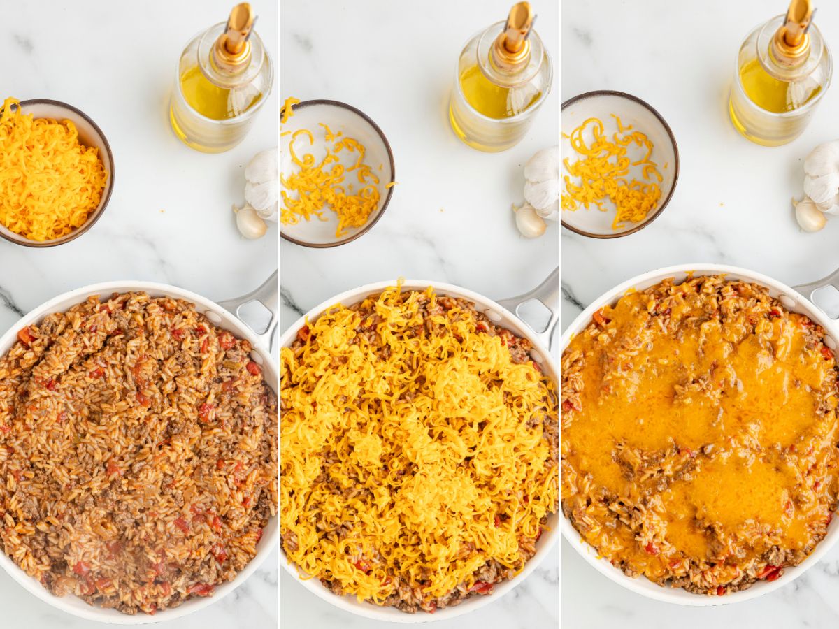 One Pot Cheesy Taco Rice - Together as Family