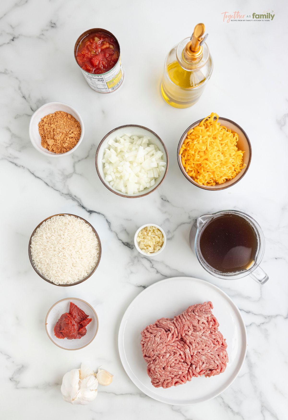 One Pot Cheesy Taco Rice - Together as Family