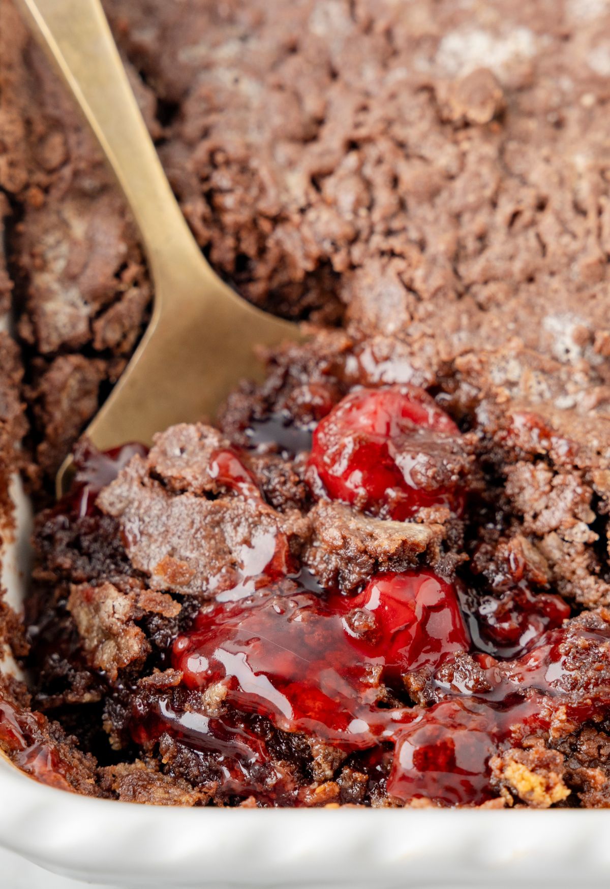 Chocolate Cherry Dump Cake - Together as Family