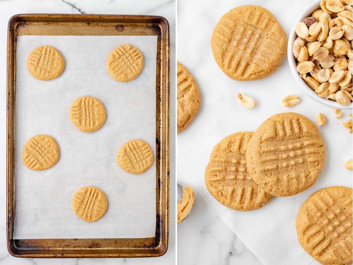 4-Ingredient Peanut Butter Cookies - Together as Family