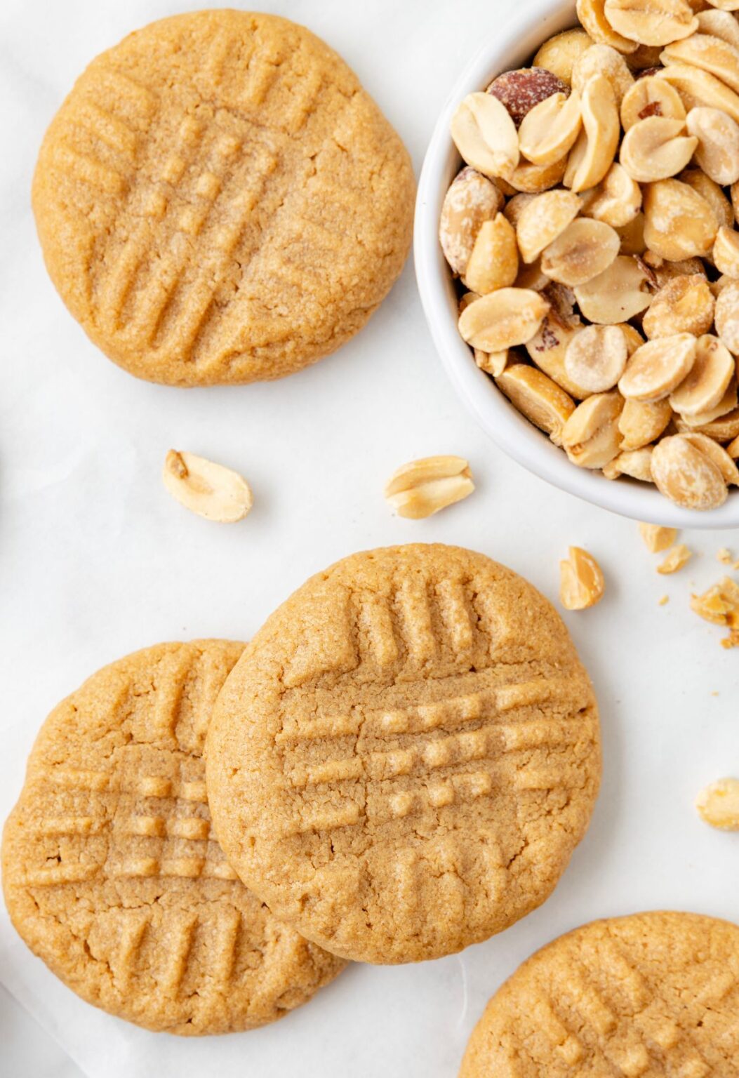 4-Ingredient Peanut Butter Cookies - Together as Family