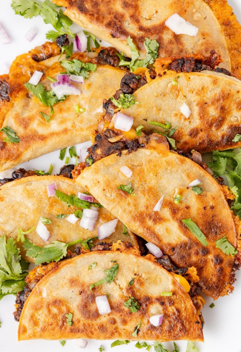Crispy Smashed Black Bean Tacos - Together as Family